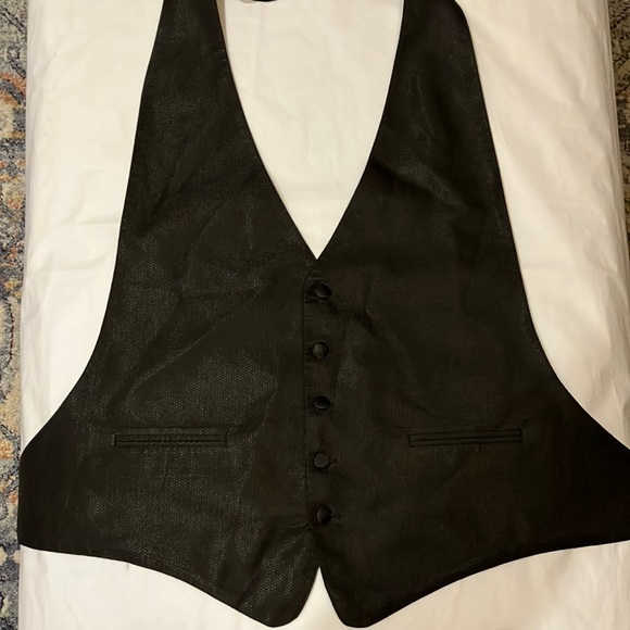 Andrew Fezza | Jackets & Coats | Euc Black Satin 5 Button Backless ...